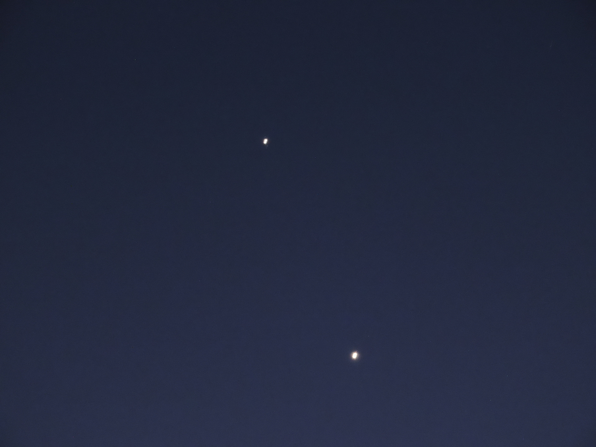 木星と金星接近 デジタル写真日記